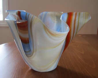 Swirl glass vase | Etsy