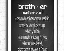 Unique brother definition related items | Etsy