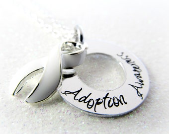 Adoption Awareness Necklace - Adoption Gifts for Mom Dad Adoptive ...