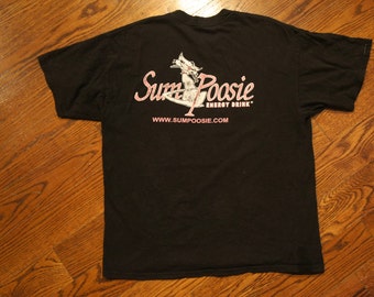 Crazy Horse Myrtle Beach Sum Poosie Energy Drink Vintage T-Shirt