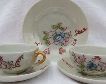 Japanese Miniature Tea Set, Japan Tea Set, Childs Tea set, Miniature ...