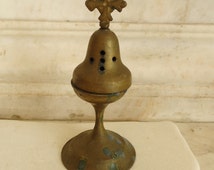 Antique Greek Orthodox Priest Brass Incense Burner,1950's