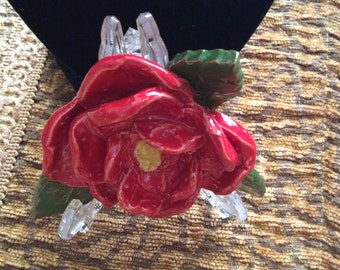 Popular items for rose paperweight on Etsy