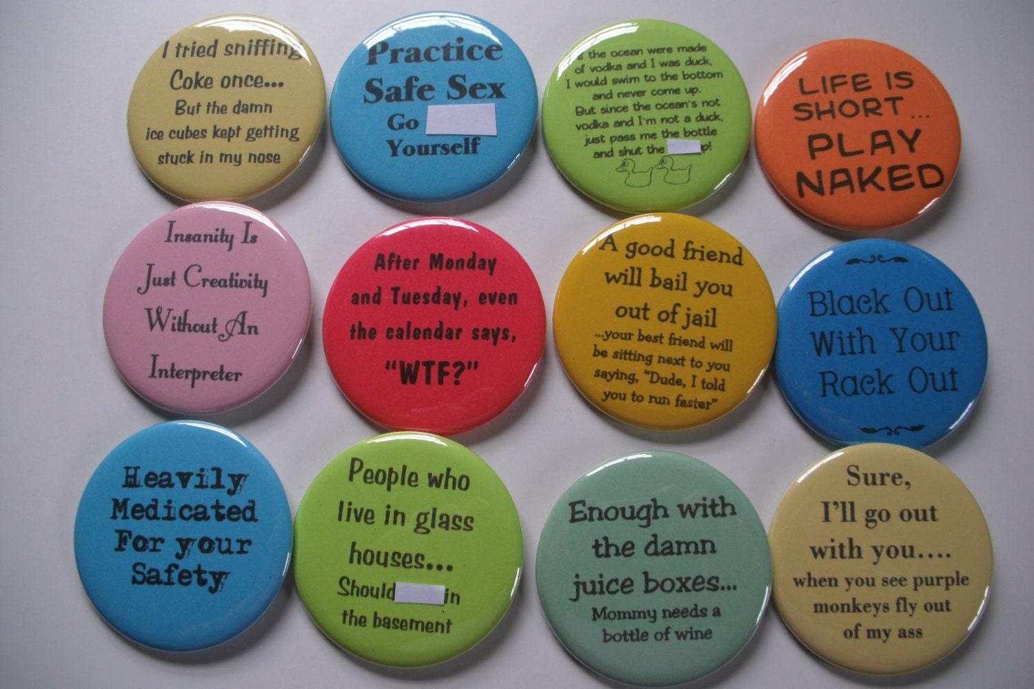 Humorous Pin Back Button – You Choose Style and Color – 2.25″ | The ...