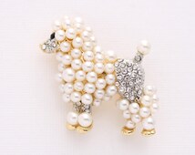 Popular items for poodle brooch on Etsy