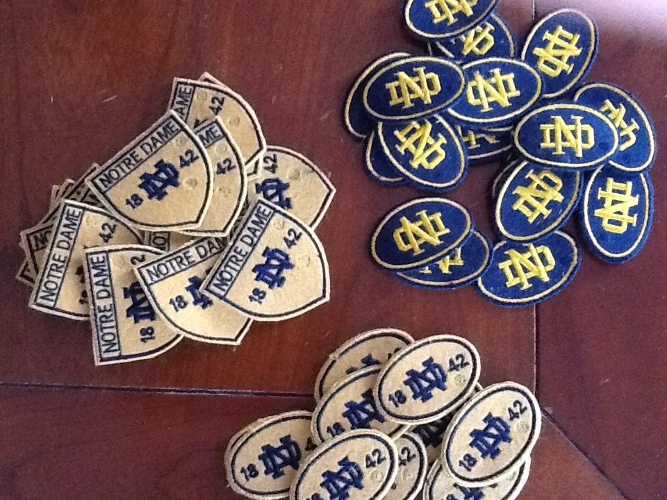 Notre Dame “Fighting Irish” patches – Haute Juice