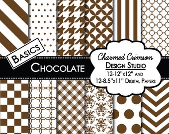 Popular items for digital paper brown on Etsy