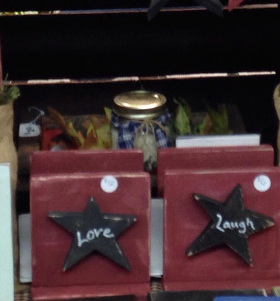 Items similar to Handmade Primitive Country Home Decor, Reclaimed ...