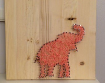 Popular items for elephant string art on Etsy
