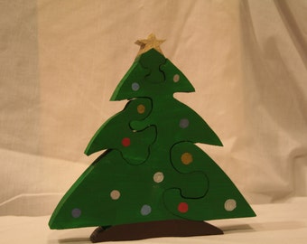 Wooden tree puzzle | Etsy