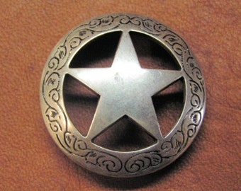 Items similar to Texas Ranger Star Garland Concho 1 1/2 Diameter with ...