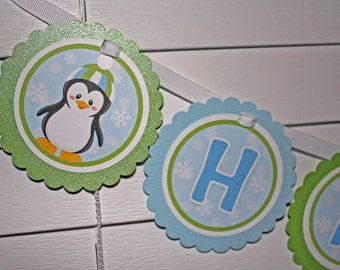 Penguin banner | Etsy