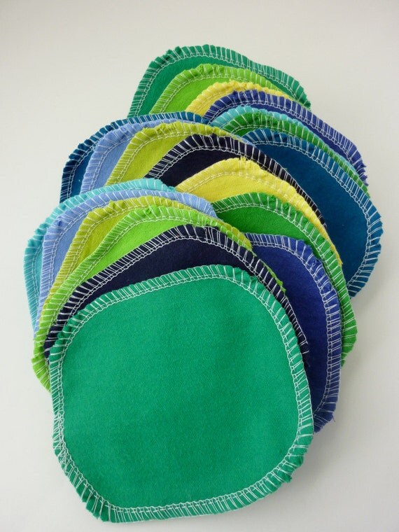 30 Cloth Wipes Family Cloth Reusable Cotton Rounds