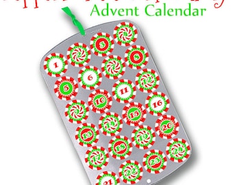 Christmas Cupcake Muffin Tin Advent Calendar Snowman by tictactogs