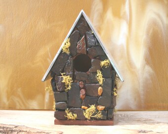 Popular items for stone birdhouse on Etsy