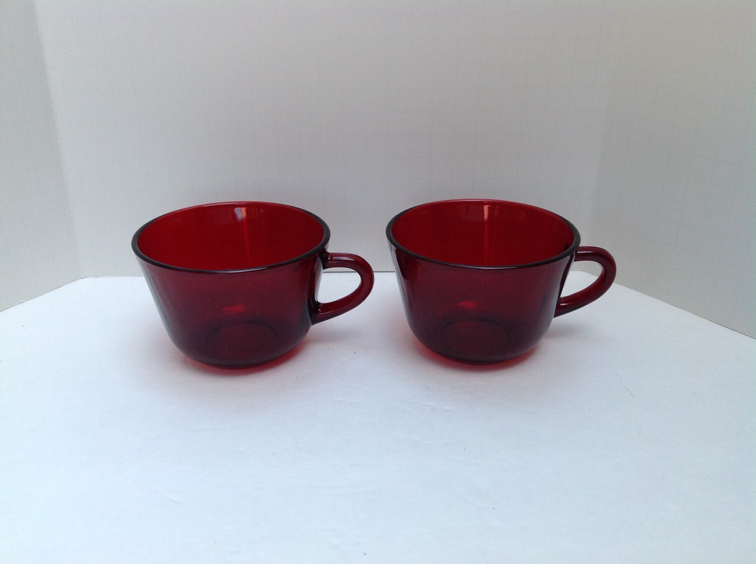 Two Royal Ruby Depression Glass Cups – Haute Juice