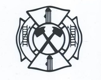 Fireman silhouette | Etsy