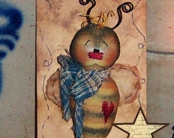 Patti's Ratties Primitive Cow Ornies Pattern 312 by pattisratties