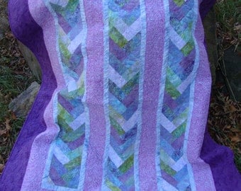 French braid quilt | Etsy