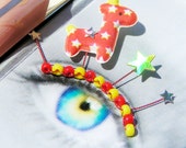 Eyelash jewelry: hand made false eyelash art by EyelashJewelry