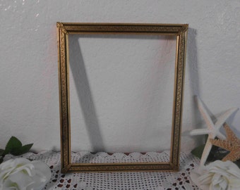 Vintage Gold Frame 8 x 10 Rustic Hollywood by ElegantSeashore