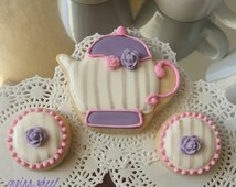 Popular items for tea party cookies on Etsy