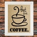 Burlap Coffee Sign Rustic Kitchen Decoration Kitchen Sign