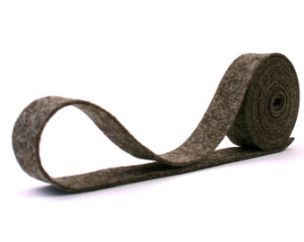 100 Percent Wool Felt Ribbon in color NAVY 3/4 X 2 by TheFeltPod