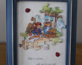 Framed puzzle | Etsy