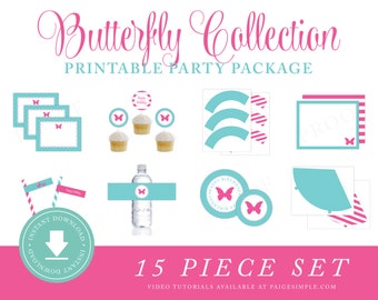 Pink butterfly decor | Etsy