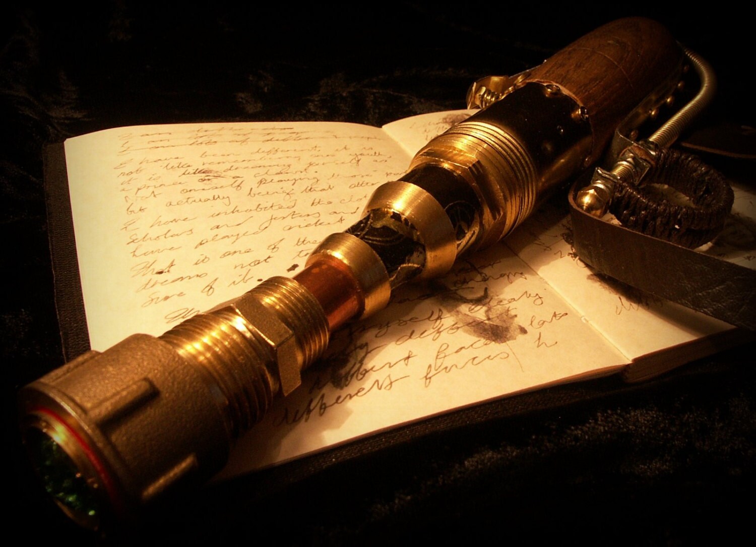 Sonic screwdriver inspired steampunk device River Song style