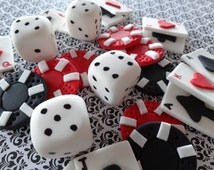 Unique fondant playing card related items | Etsy