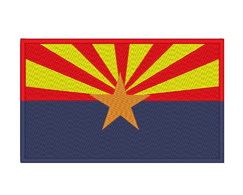 Arizona State Flag Embroidery Machine Design