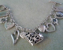 Popular items for heart shaped charms on Etsy