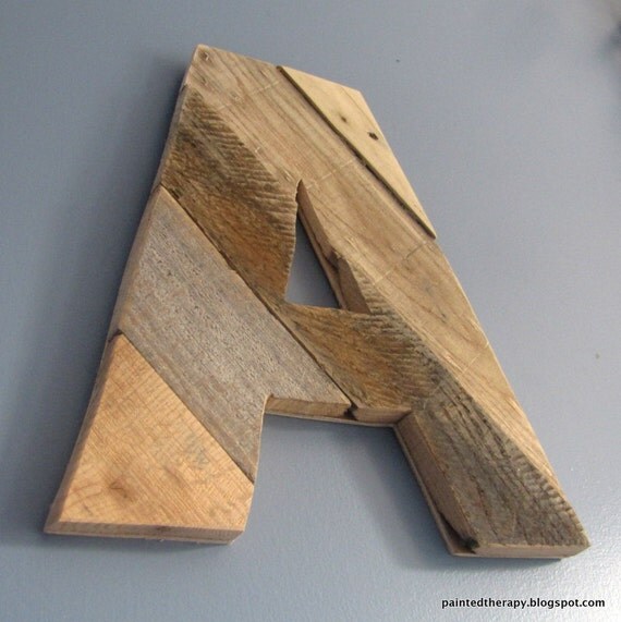 Items similar to Planked Rustic Letters with Reclaimed Wood on Etsy