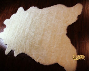 Faux animal skin rug | Etsy