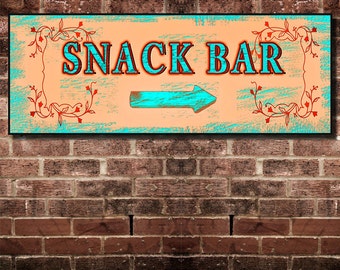 Snack bar sign | Etsy