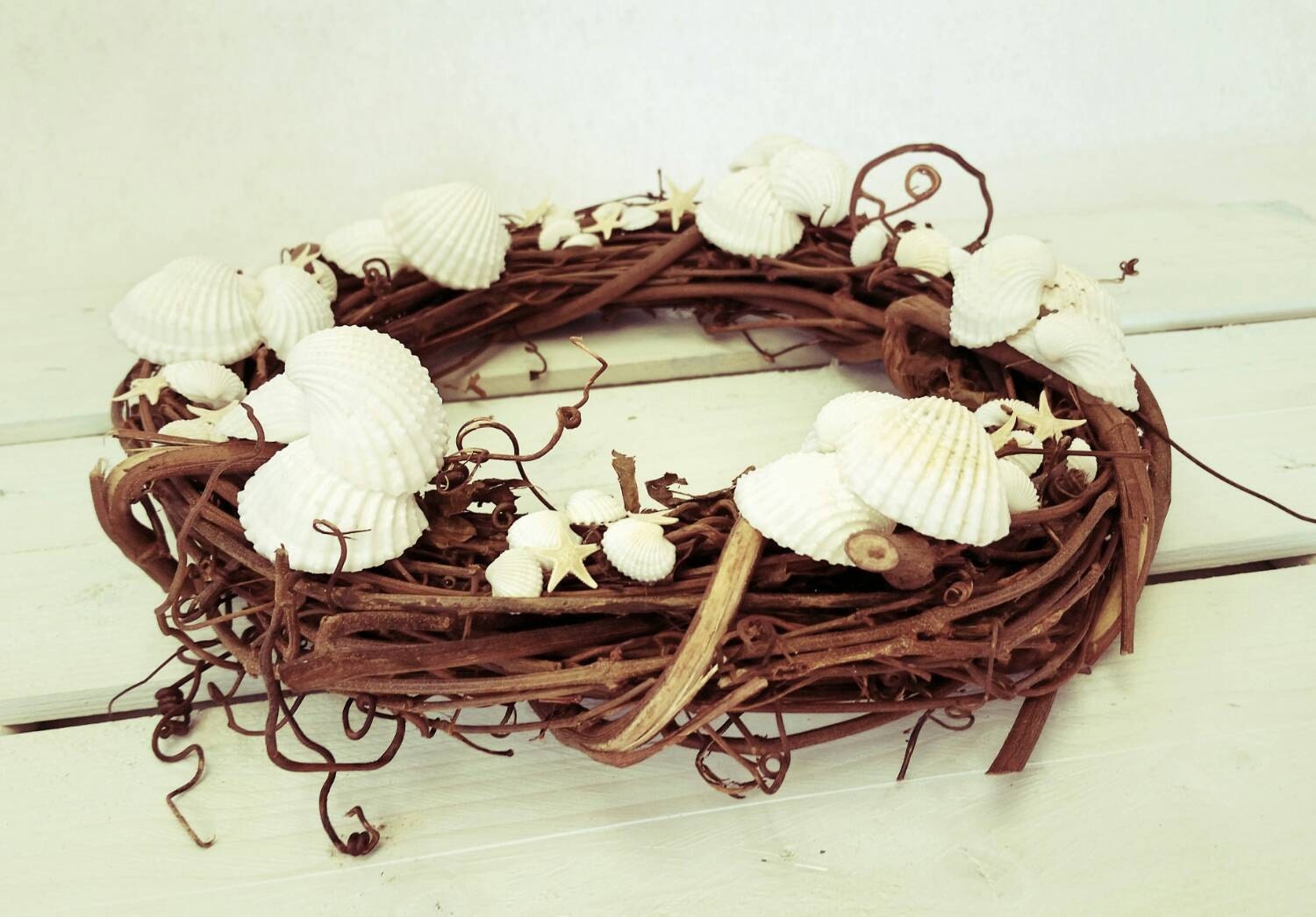 Seashell Wreath / Home Decor / Front Door / by ElizaRoseFloral