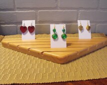 Popular items for wood earring display on Etsy