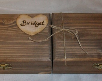 Wood burned box | Etsy