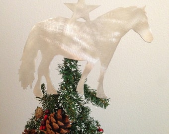 Reindeer Handcrafted Metal Tree Topper by ScreenDoorGrilles