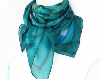Popular items for scarf teal on Etsy
