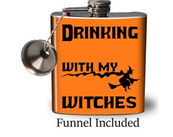 Popular items for halloween flask on Etsy