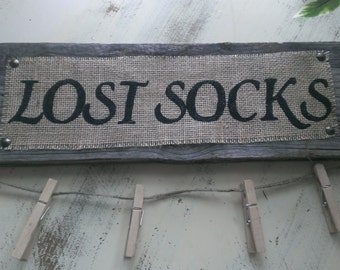 Lost sock sign | Etsy