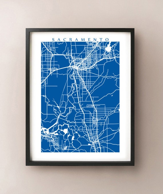 Sacramento Area Map Sacramento County California by CartoCreative