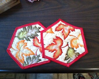 Popular items for fall mug rug on Etsy