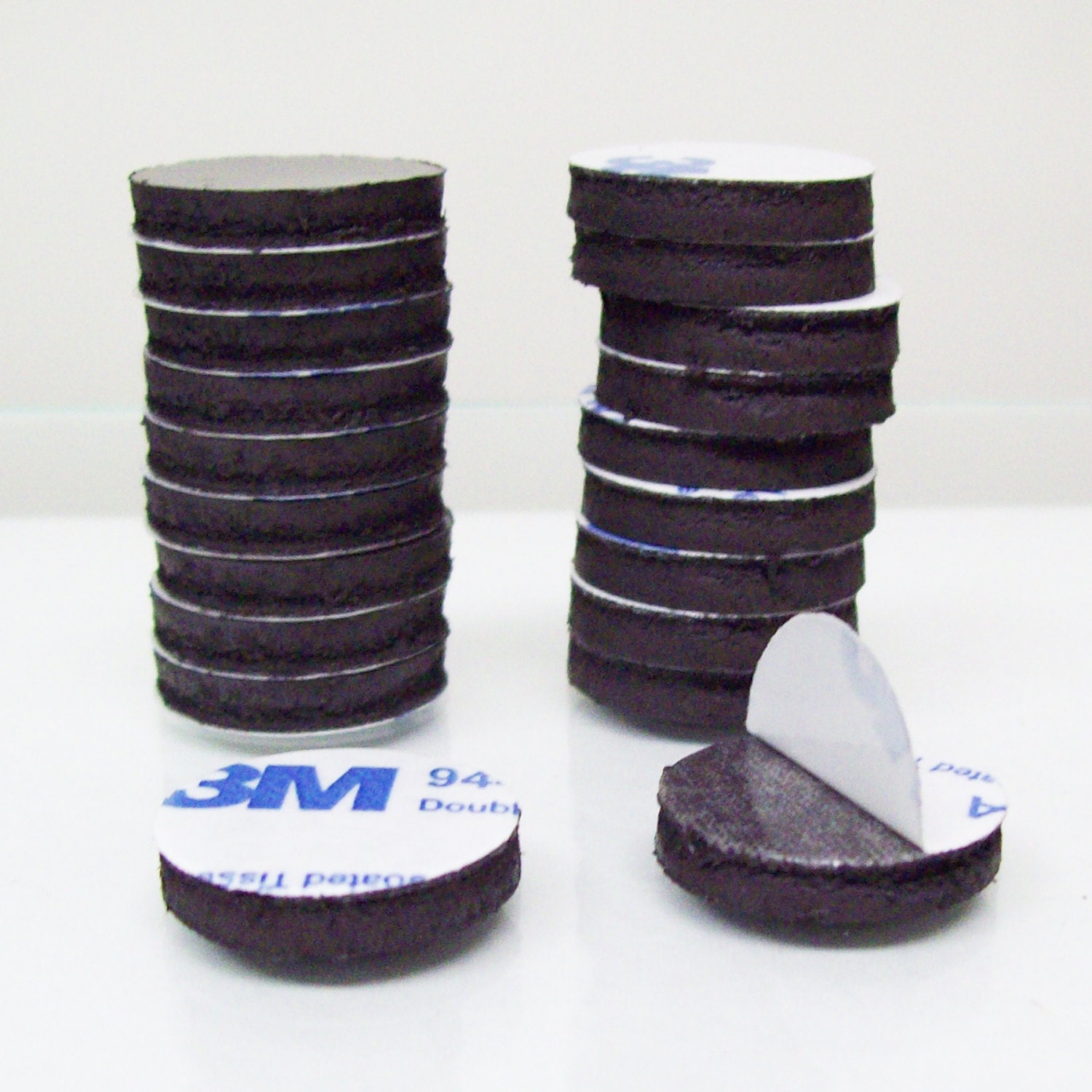 Rubber Magnets w/ 3M Peel & Stick Adhesive 3/4 inch Magnets