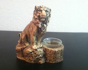 Lion candle holder | Etsy