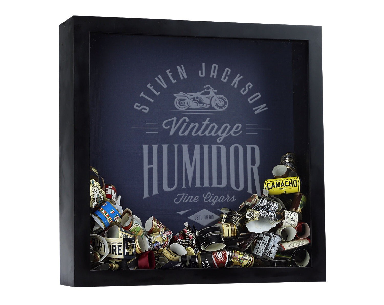 Cigar Band Custom Shadow Box Personalized Cigar Bands