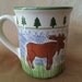 Moose Mug Hand Painted Mesa International Made in Hungary